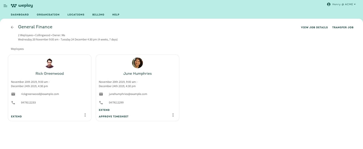 Job Visibility
