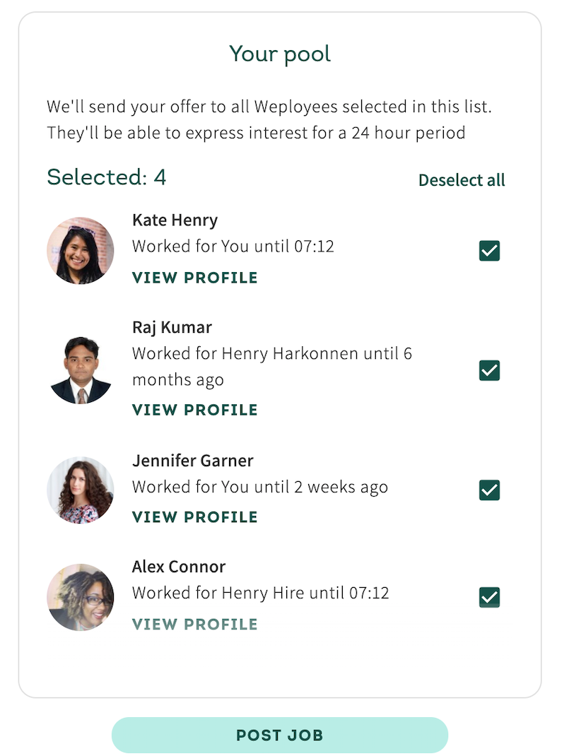 Rehiring and Talent Pools